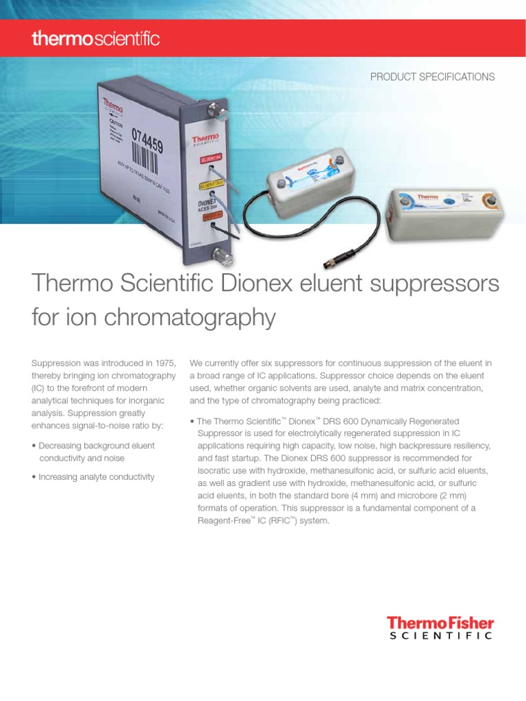 PS 70690 IC Eluent Suppressors PS70690 en | PDF | Ion Exchange | High ...