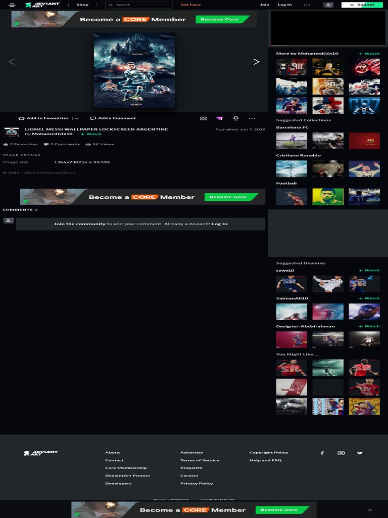 LIONEL MESSI WALLPAPER LOCKSCREEN ARGENTINE by MohamedGfx10 On ...