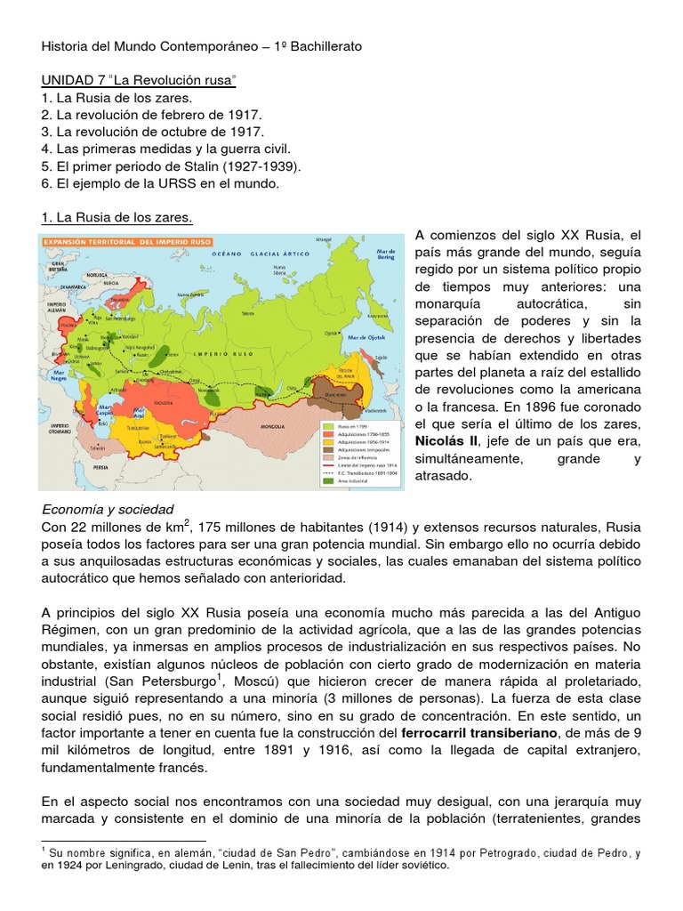 7 - La Revolución Rusa | PDF