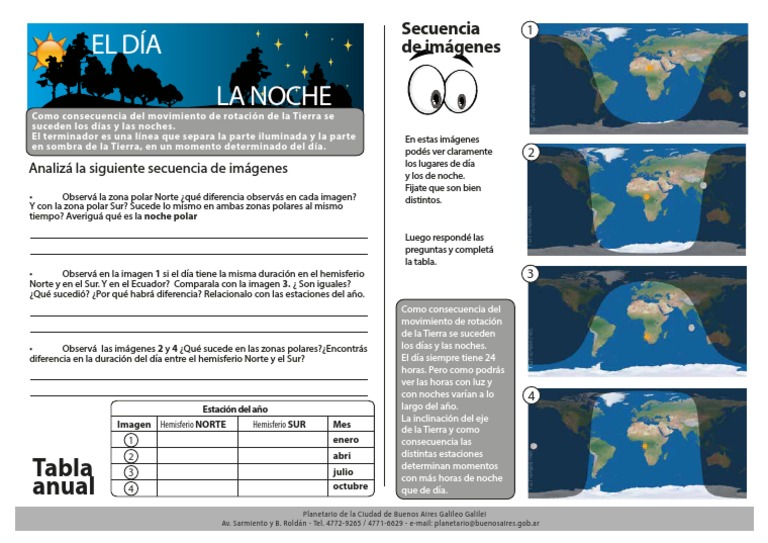 Diferencias en Día y Noche Globales | PDF