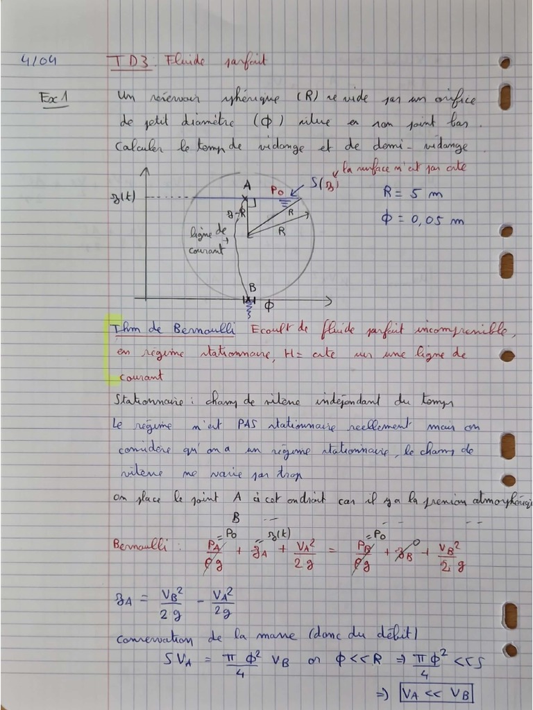 TD3 Meca Flu.pdf | PDF