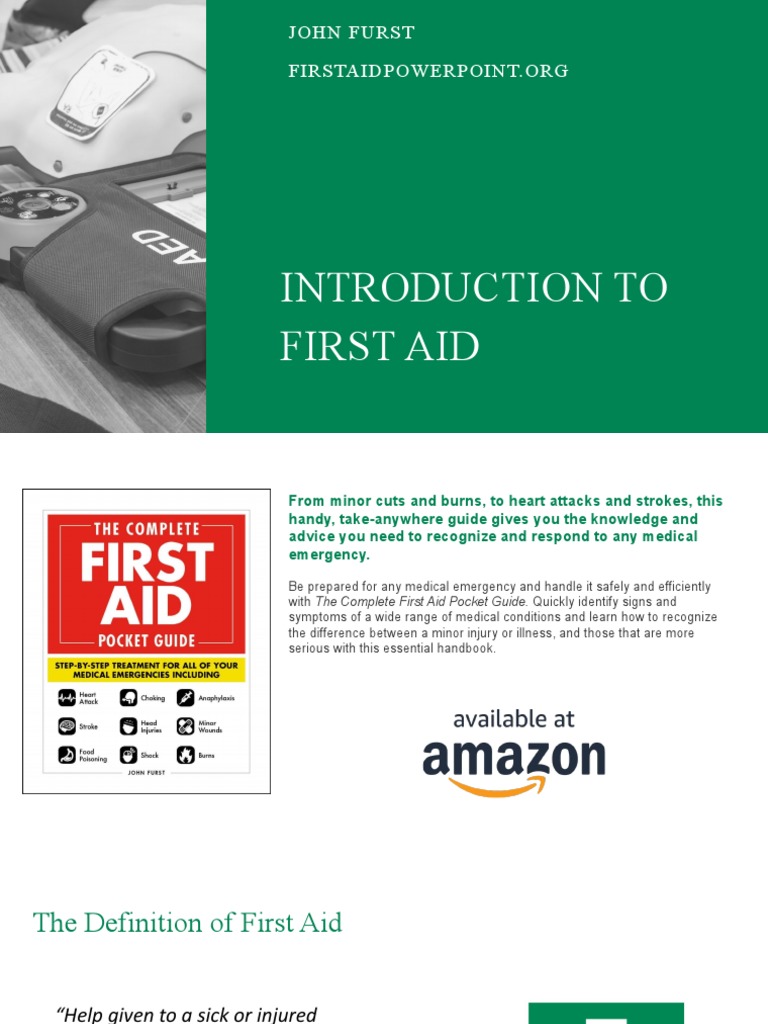 Basic First Aid Introduction To First Aid | PDF