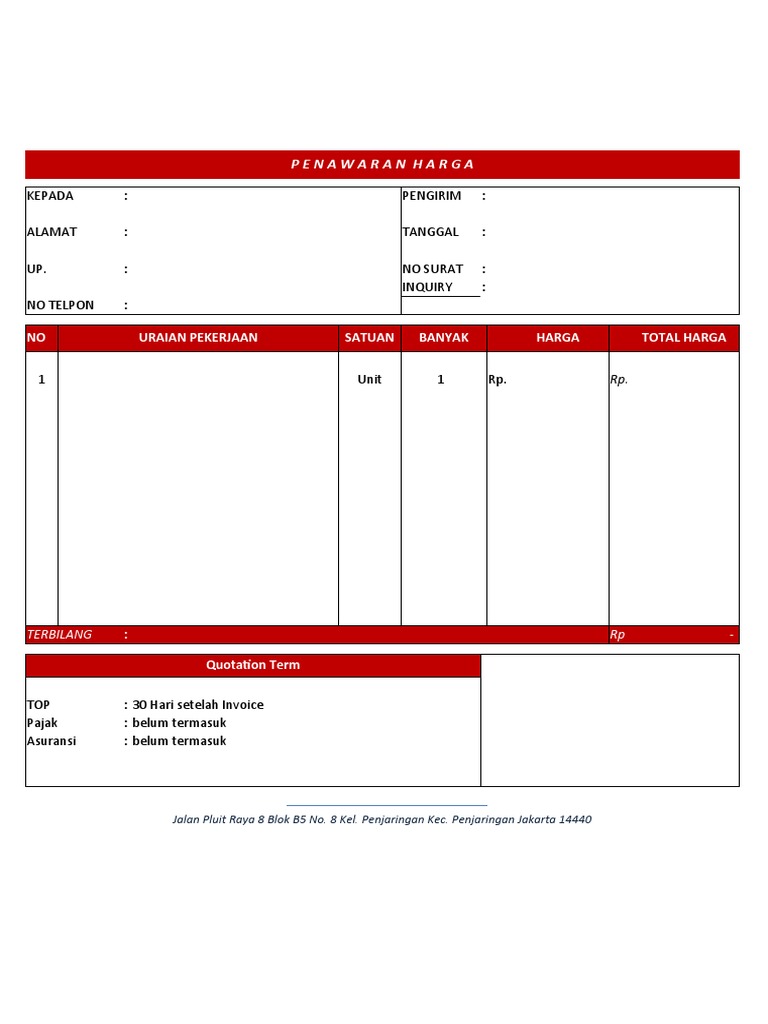 Quotation Rental | PDF