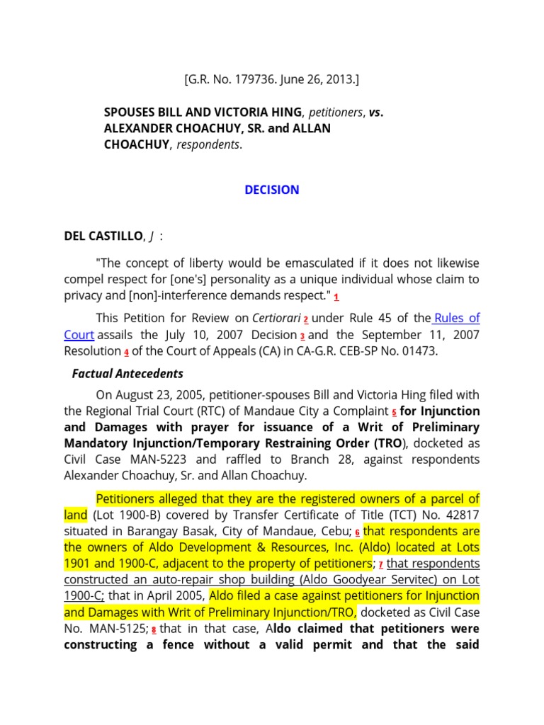 Spouses Hing vs. Choachuy | PDF