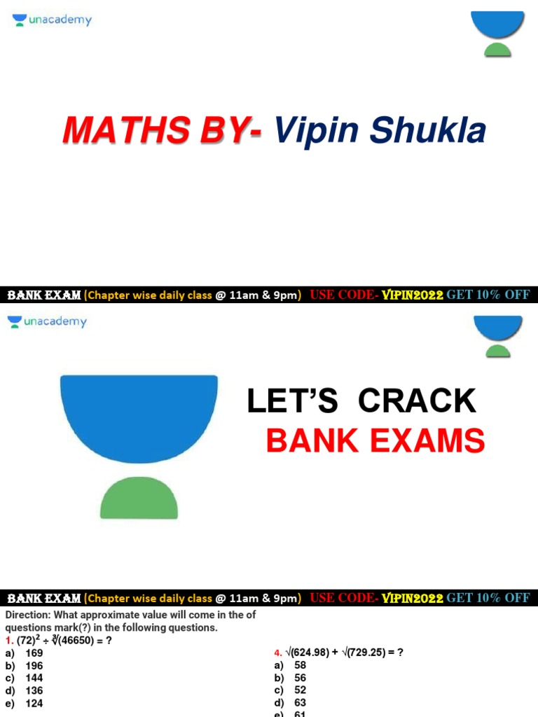 Maths By-: Vipin Shukla | PDF