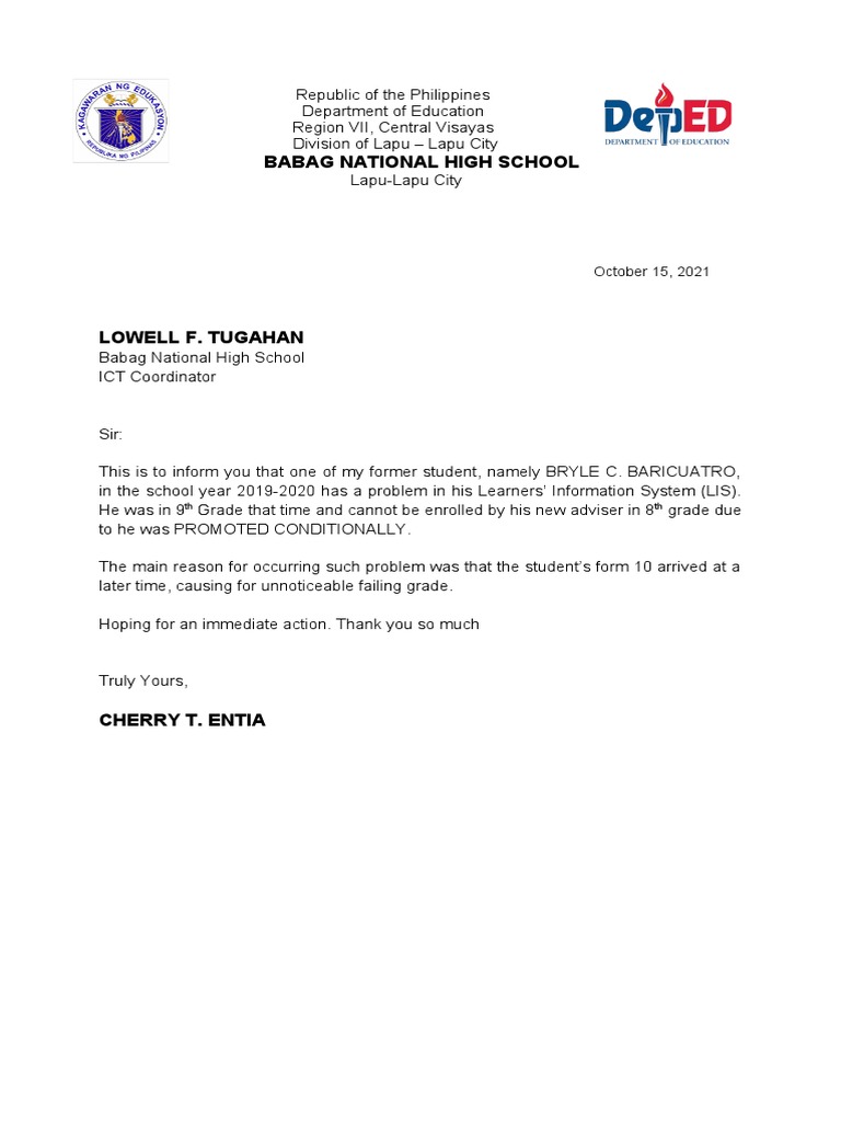 Narrative Report - Lis | PDF