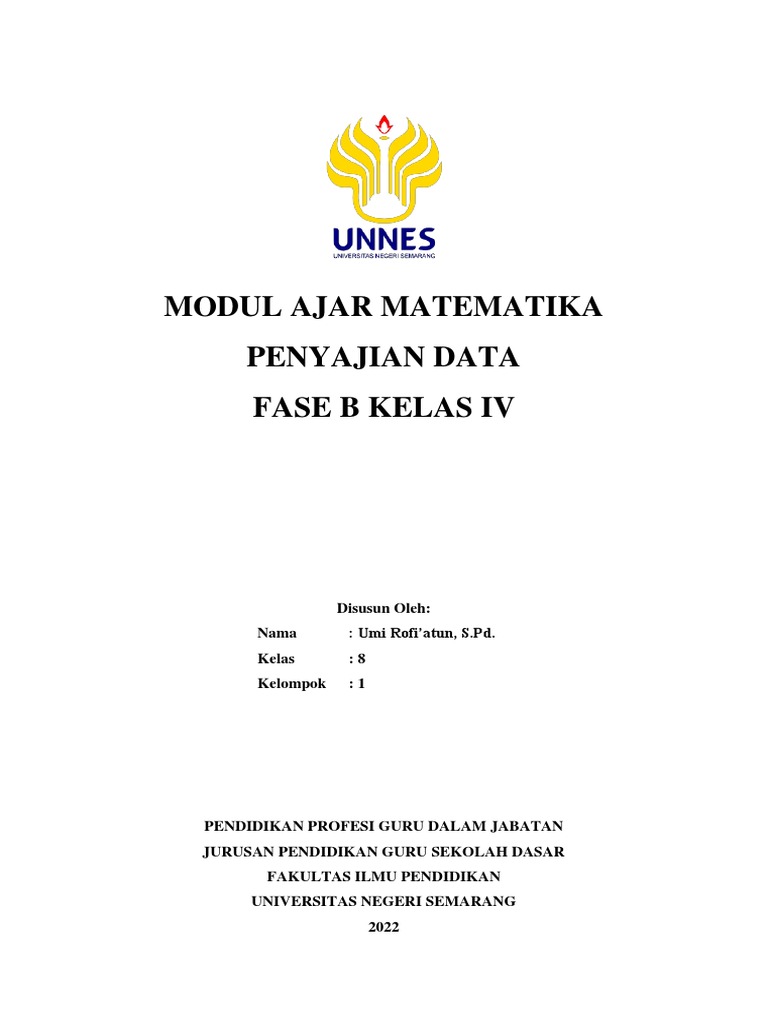 Modul Ajar Penyajian Data | PDF