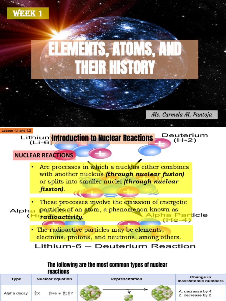 Atomic Theory and Element Origins | PDF | Chemical Elements | Atoms