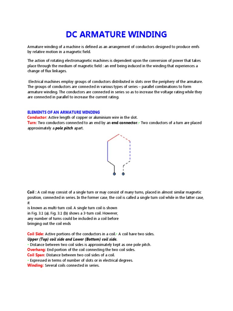 DC Armature Winding | PDF