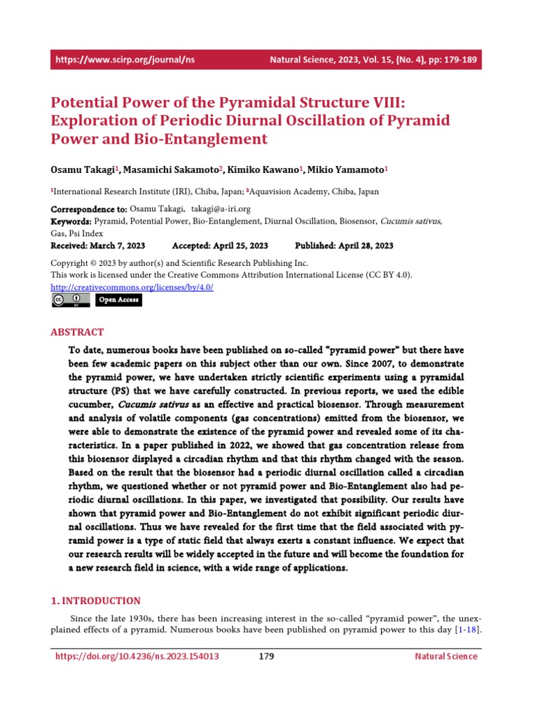Potential Power of The Pyramidal Structure VIII Ex PDF | PDF