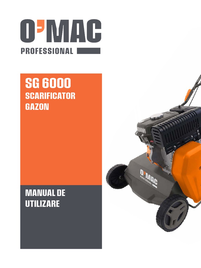 Manual de Utilizare O'MAC SG 6000 PDF | PDF