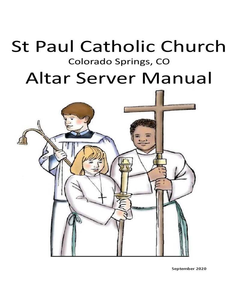Altar Server Manual Cover Sep 2020 | PDF