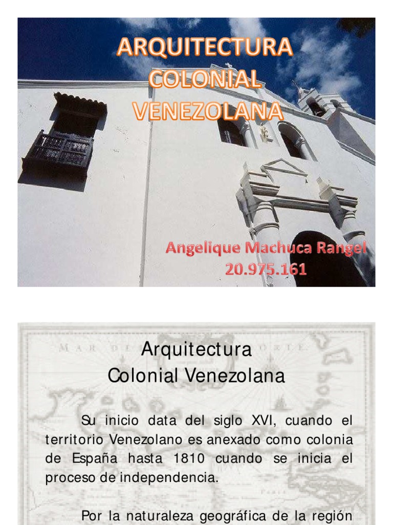 Arquitectura Colonial en Venezuela | PDF