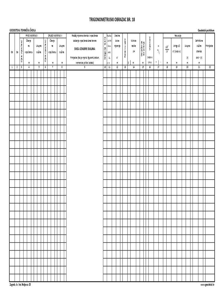 Obrazac Br. 18 PDF | PDF