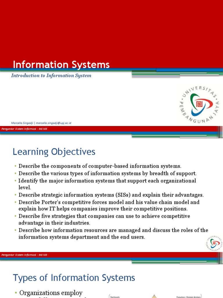 Information Systems: Introduction To Information System | PDF