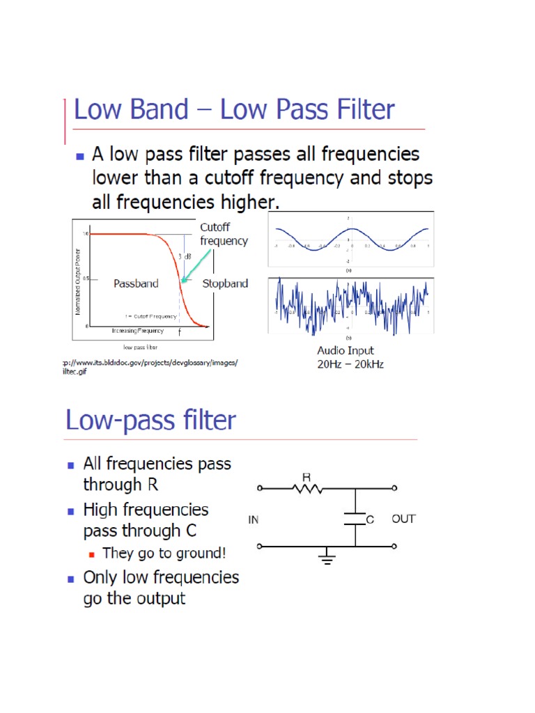 Band Pass Filters | PDF