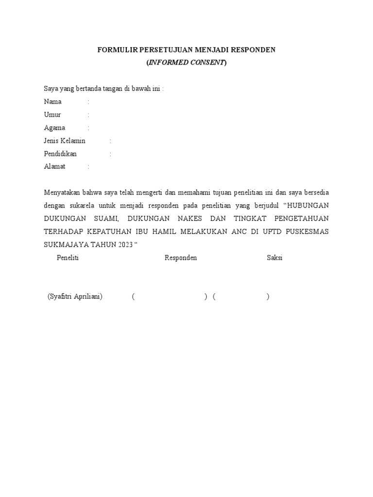 KUESIONER.docx | PDF