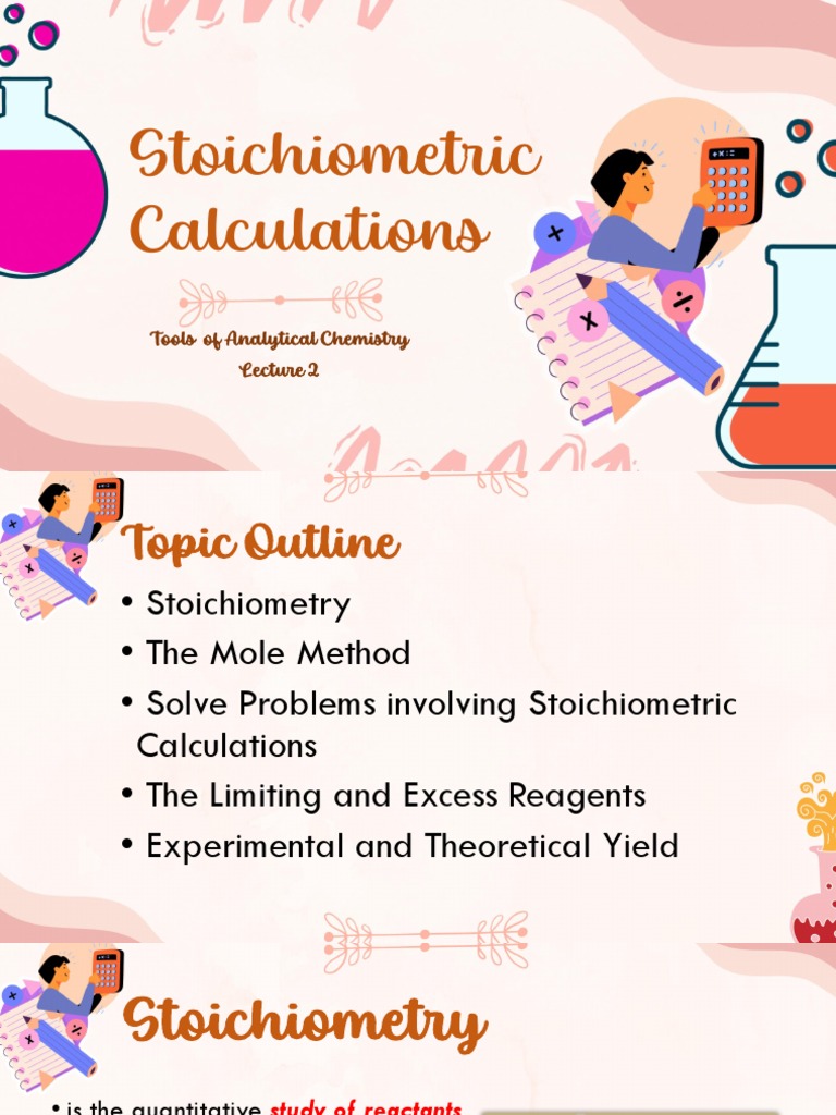 Stoichiometric Calculations in Chemistry | PDF | Stoichiometry | Mole ...