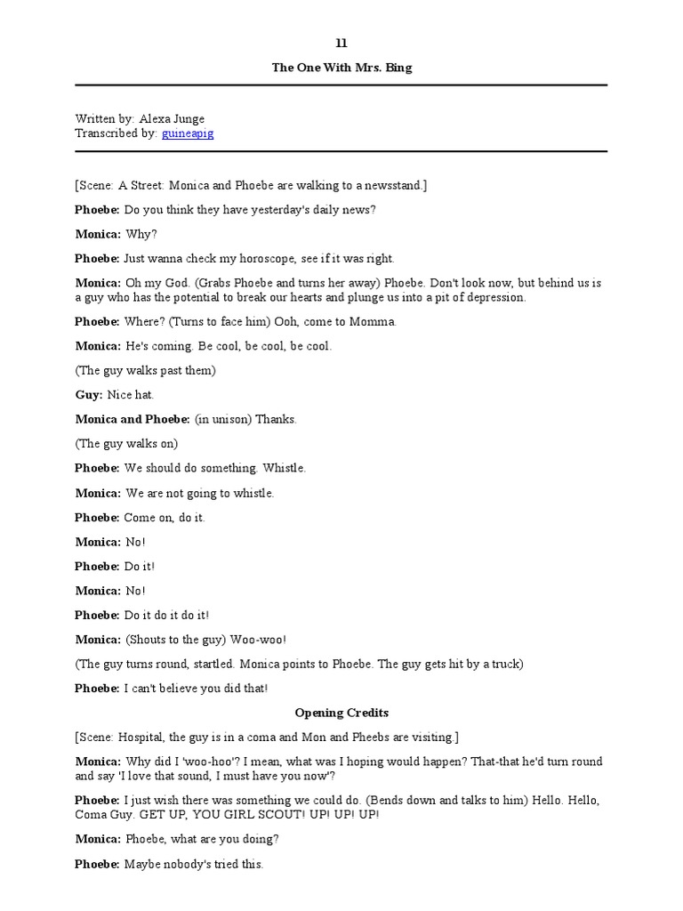 The One With Mrs | PDF