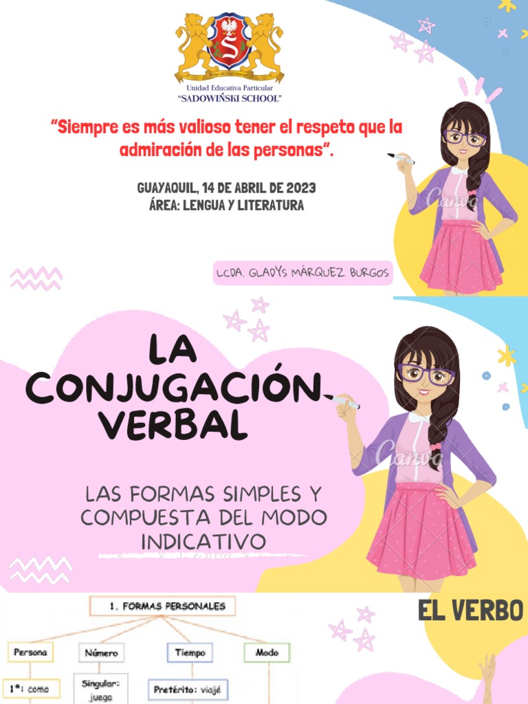 La Conjugación Verbal PDF | PDF