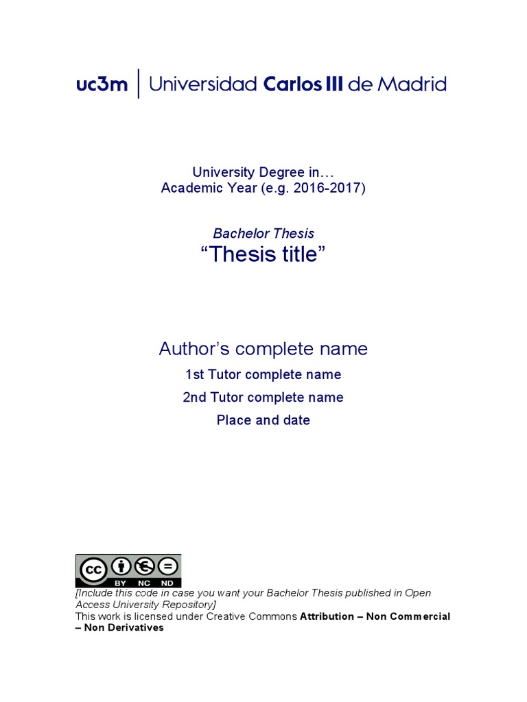 Template TFG - 2020-2021 - English | PDF