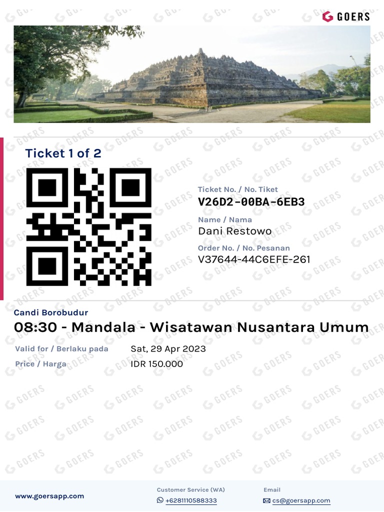 tiket-borobudur | PDF