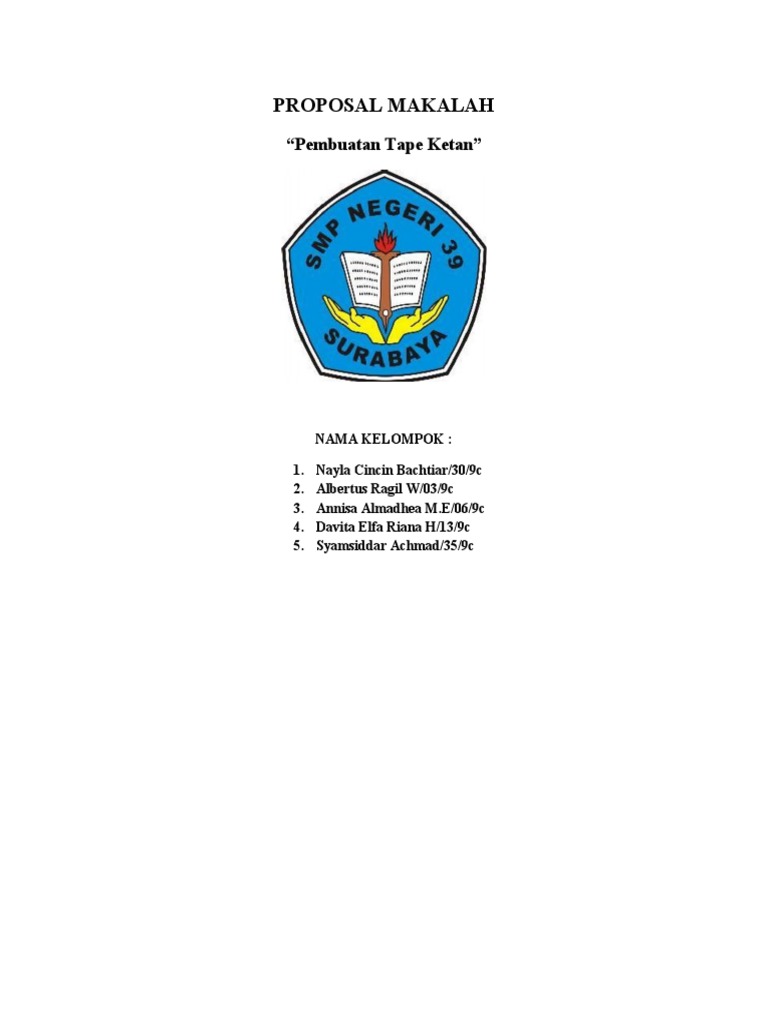 Contoh Proposal Pembuatan Tape Ketan | PDF
