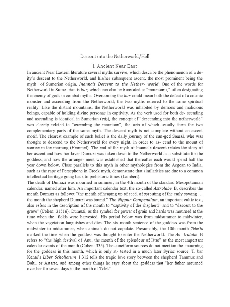 Annus, Amar (2012) - Descent Into The Netherworld Hell | PDF