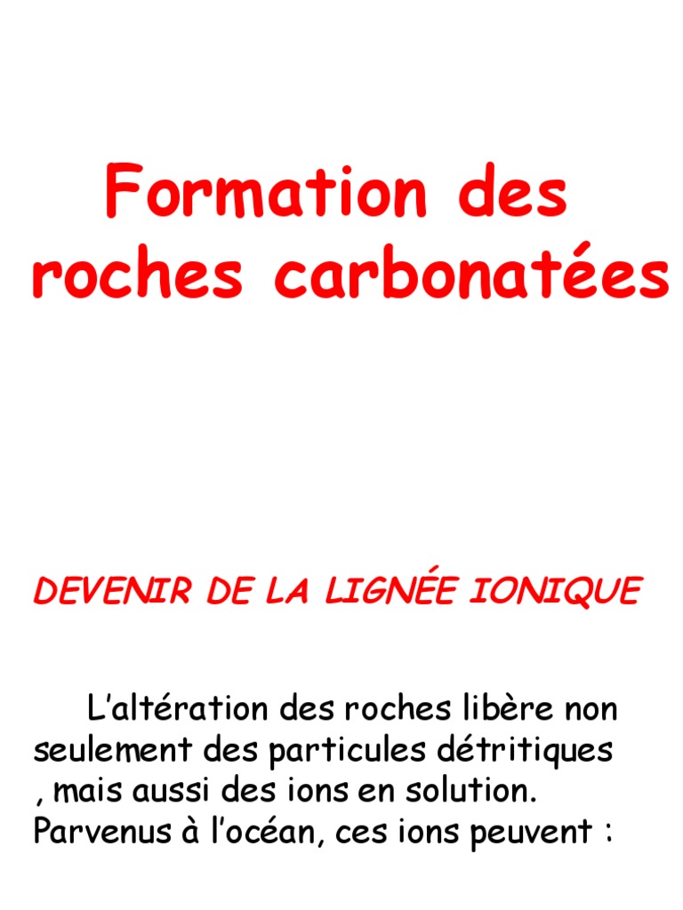 Roche Calcaire | PDF | Calcaire | Sciences de la terre