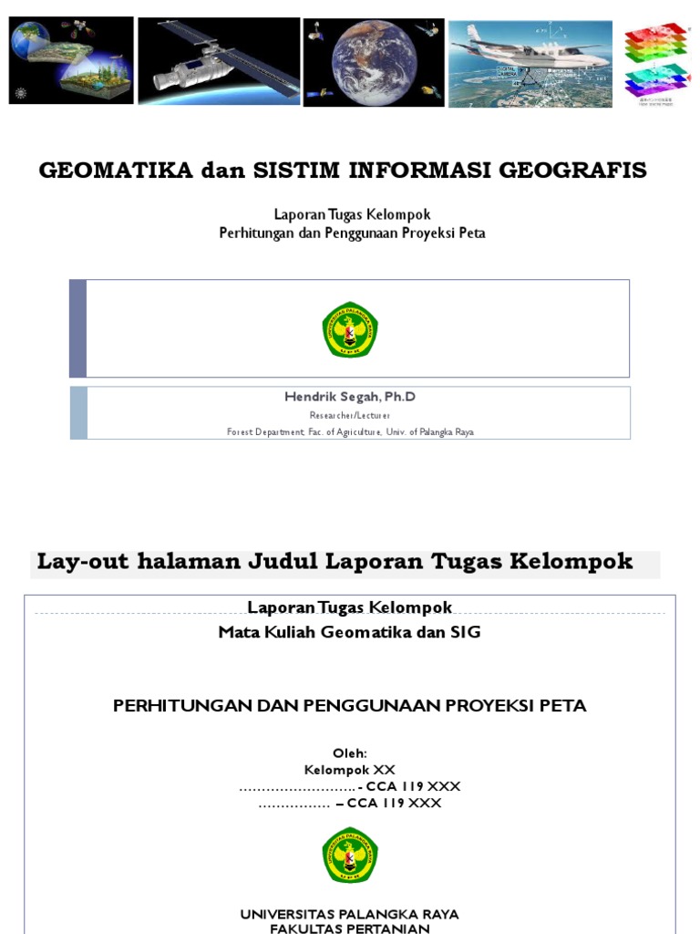 Kuliah VII - Tugas Perhitungan Dan Penggunaan Proyeksi Peta 2023 | PDF