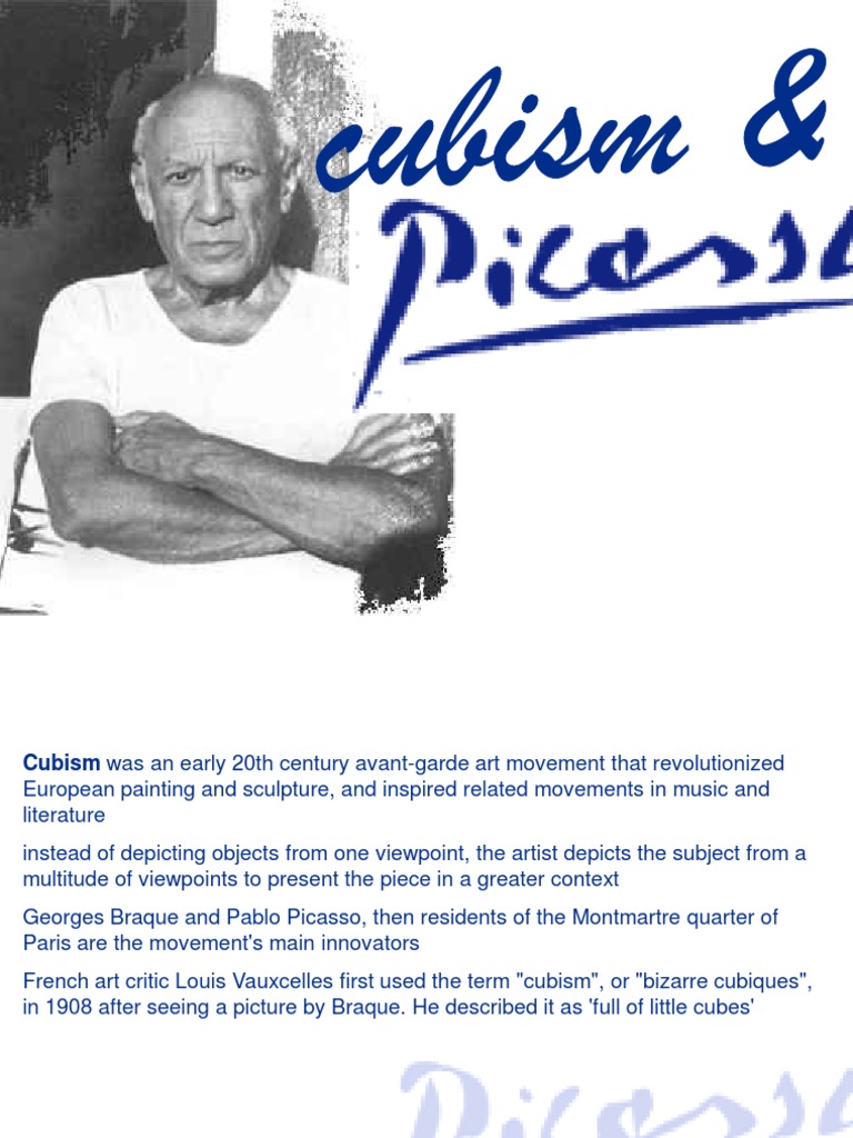 Picasso Pdf Cubism Pablo Picasso