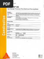 Weber 331 TX Repair Mortar Datasheet | PDF | Cement | Mortar (Masonry)