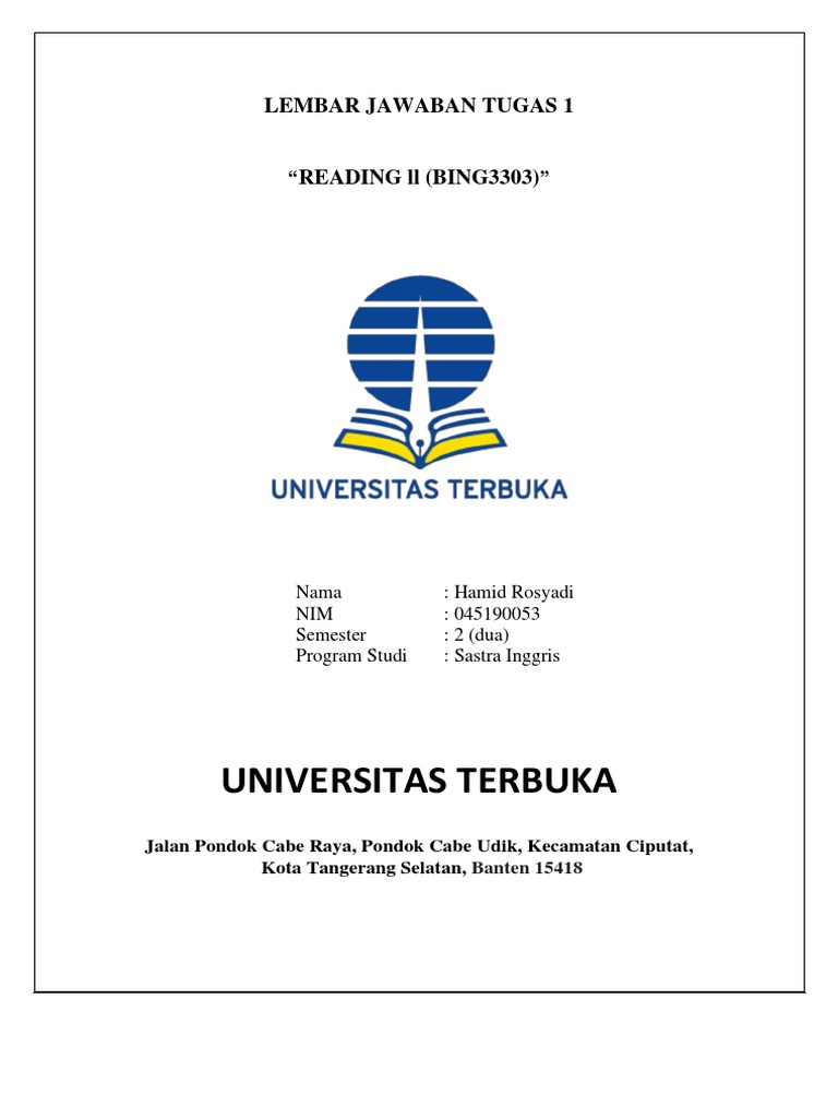 Tugas 1 Reading 2 | PDF