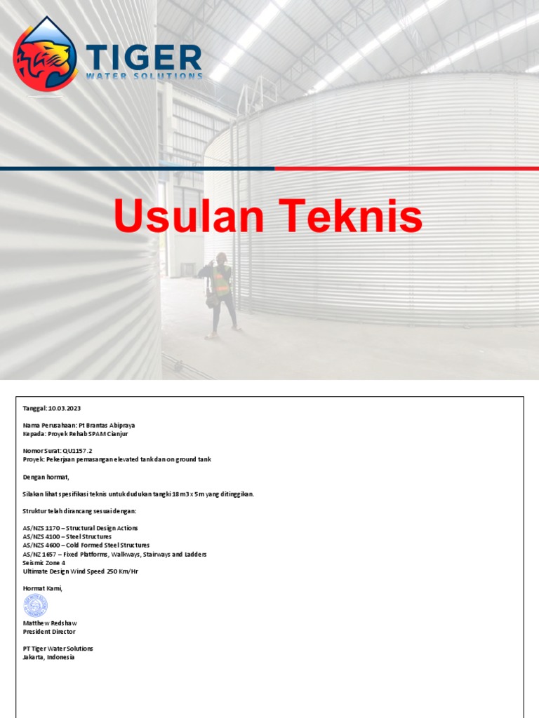 TWS SALES PTBrantasAbipraya QU1163.2 ElevatedStand 20230310 PDF | PDF ...