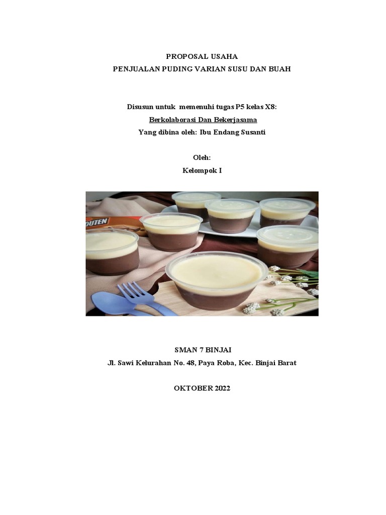 Proposal Usaha. Tugas P5-1 | PDF
