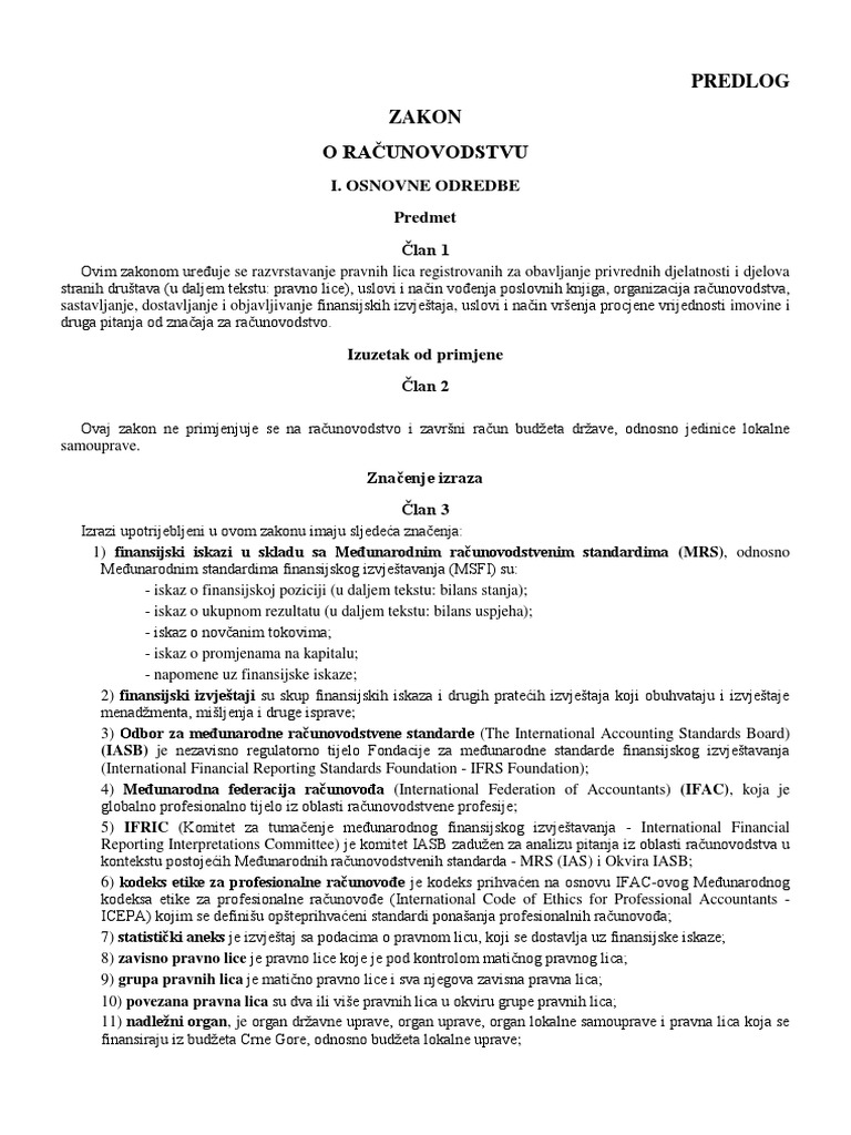 Appendix 11 Law On Accounting PDF | PDF