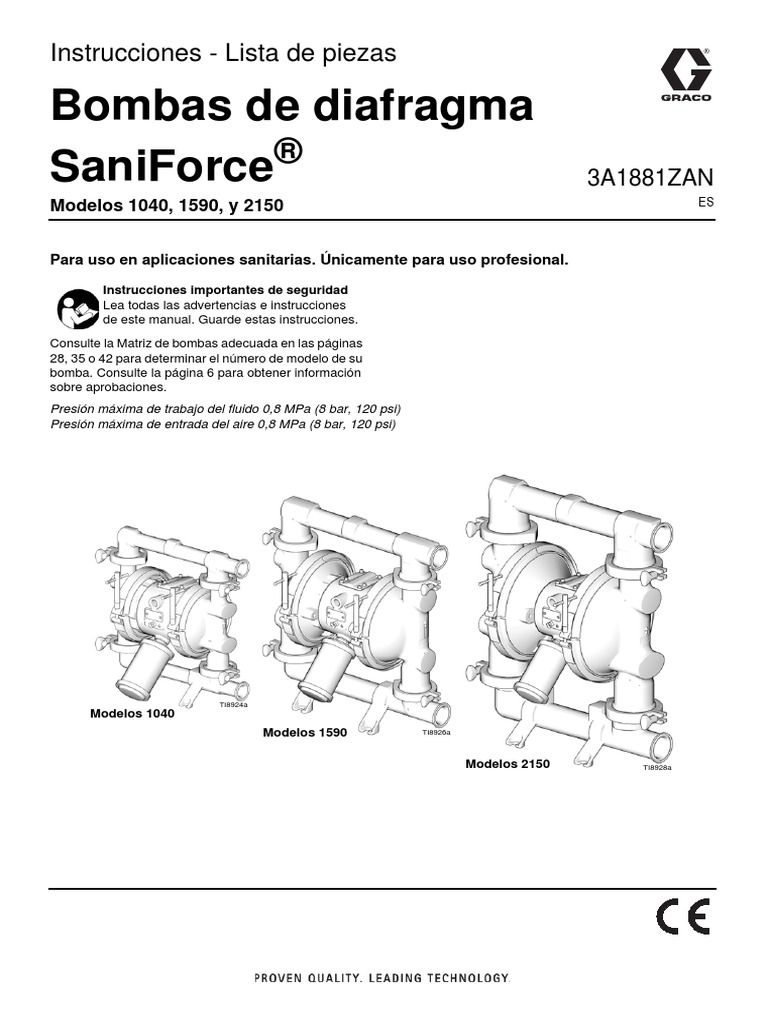 Bomba Diafragma Graco PDF | PDF
