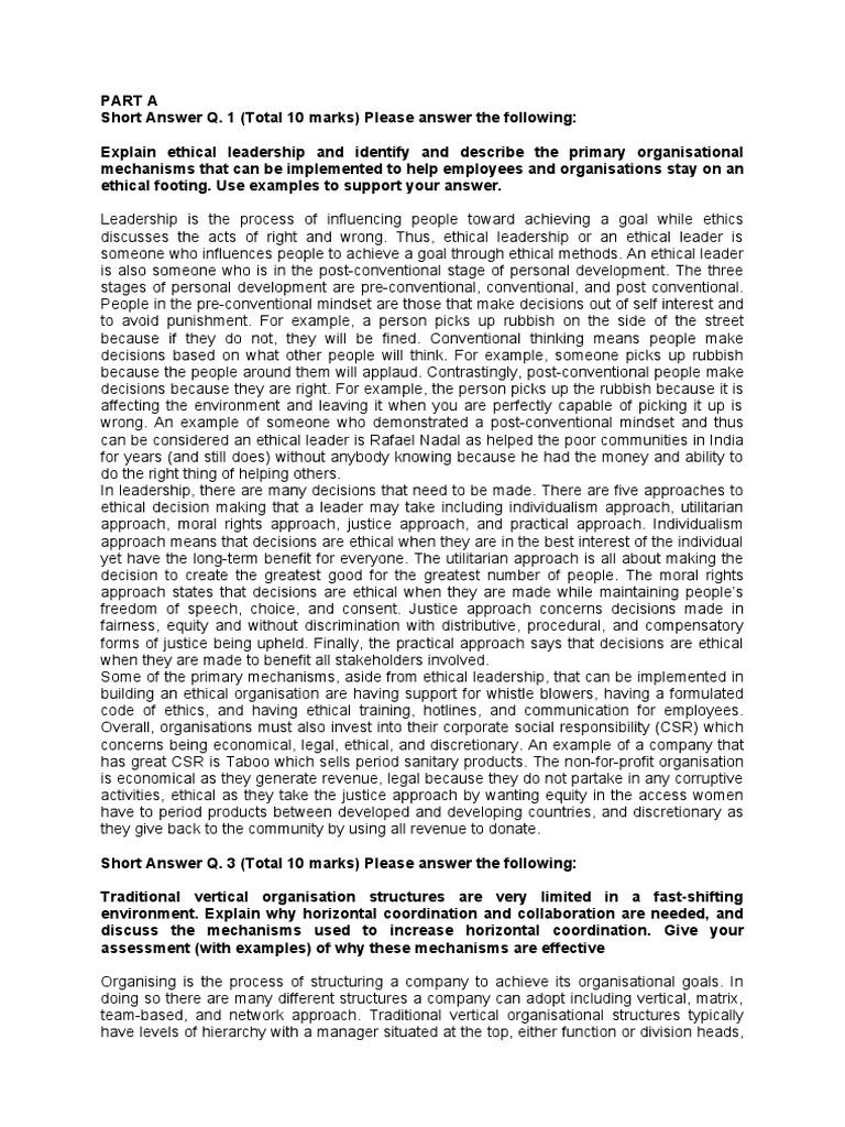 2021 UG - Primary Exam - Answer Sheet | PDF