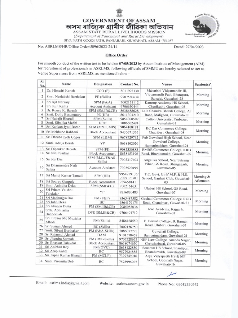 Exam Duty - 07.05.2023 PDF | PDF