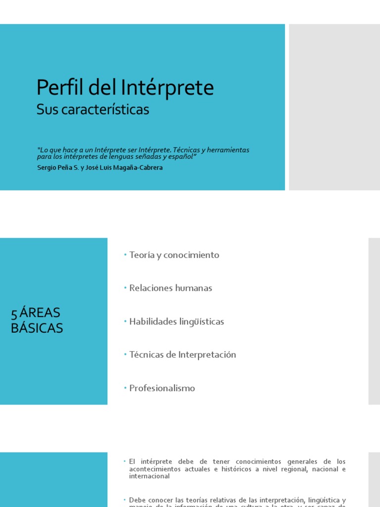 Perfil Del Intérprete y Principios Éticos | PDF