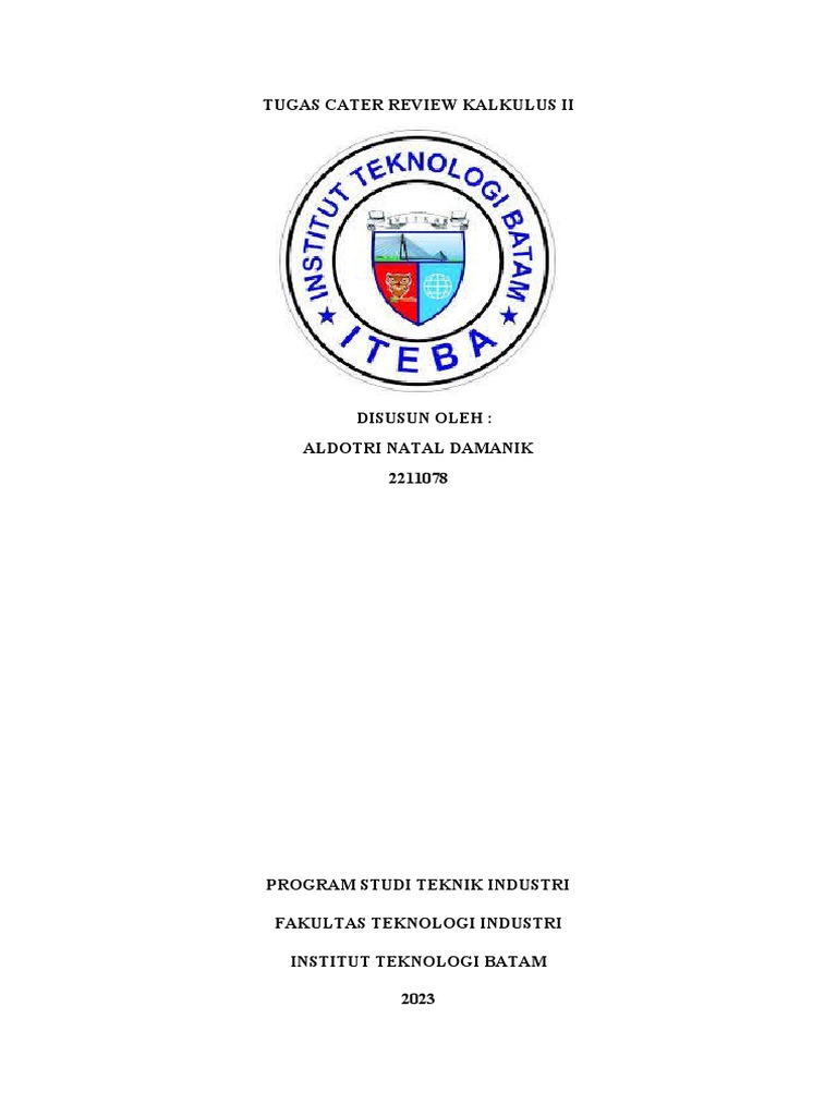 Tugas Cater Review Kalkulus Ii | PDF