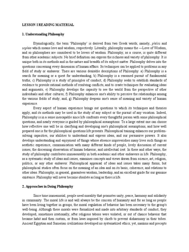 Ethics Readings 1 | PDF | Morality | Intention