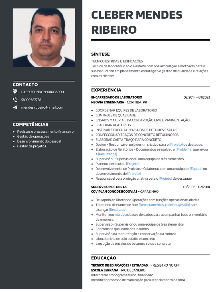 Cleber Mendesribeiro CV | PDF