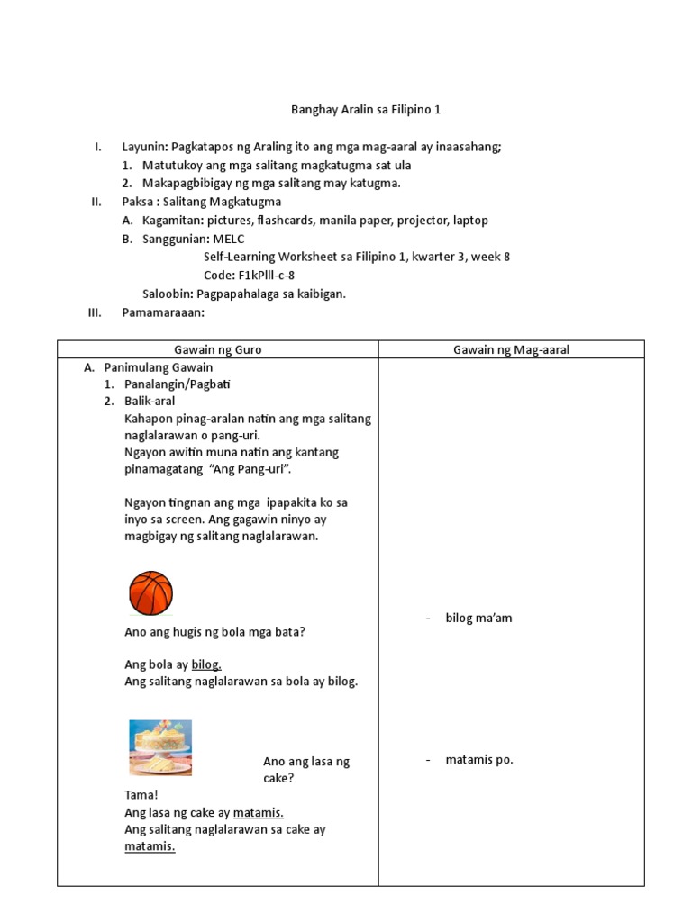 Pre-Demo Lesson Plan | PDF