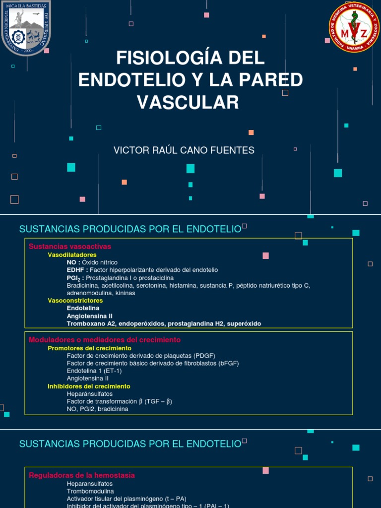 5 Fisiología Del Endotelio y La Pared Vascular PDF | PDF