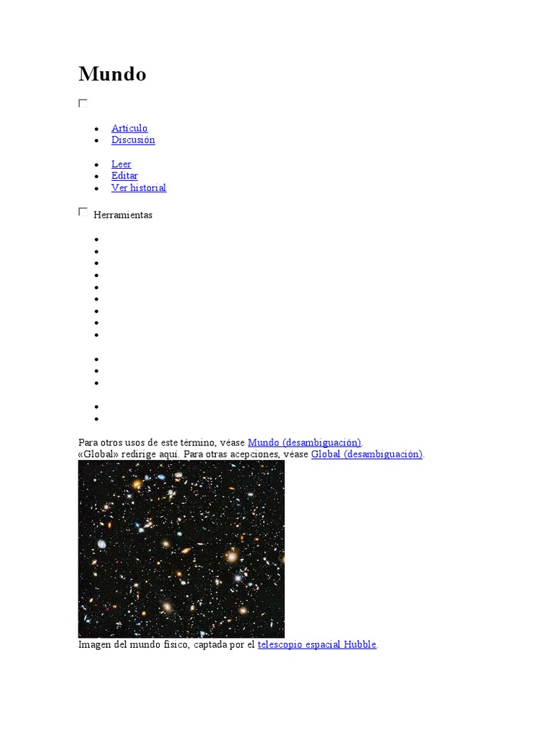 Mundo | PDF