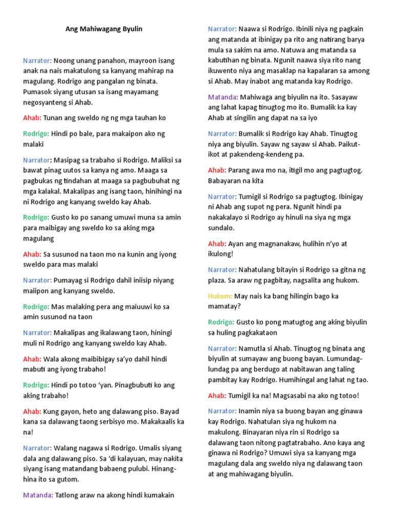 Ang Mahiwagang Byulin | PDF