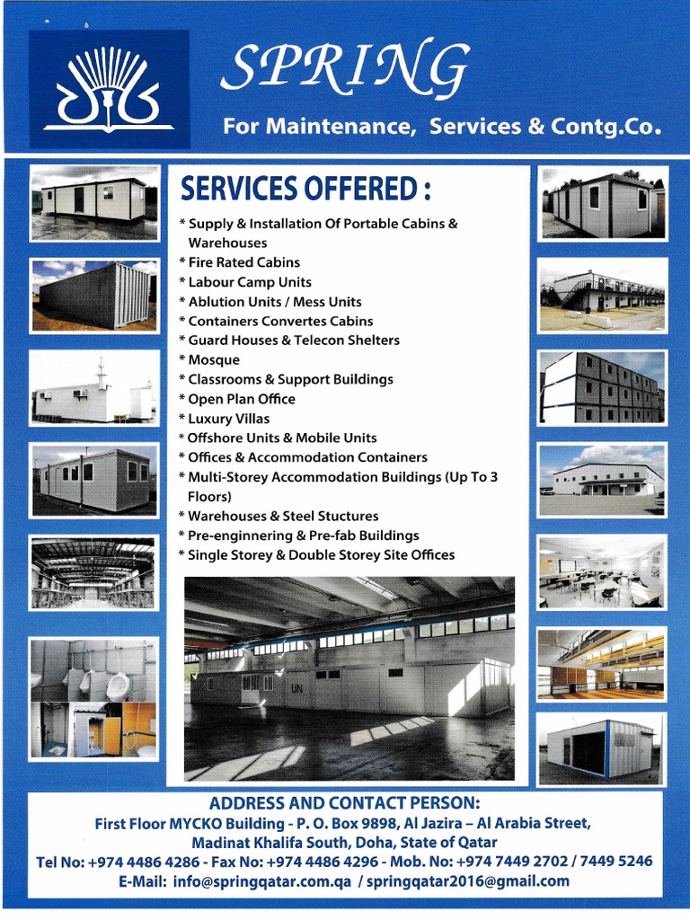 Spring Qatar - English Profile PDF | PDF | Building Engineering | Civil ...