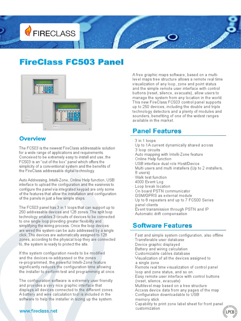 FireClass FC503 UK PDF | PDF