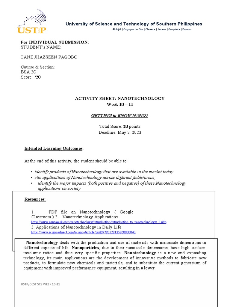 BSA 2C - PAGOBO - WK 10-11-IndividualGroup Activity - Products and | PDF